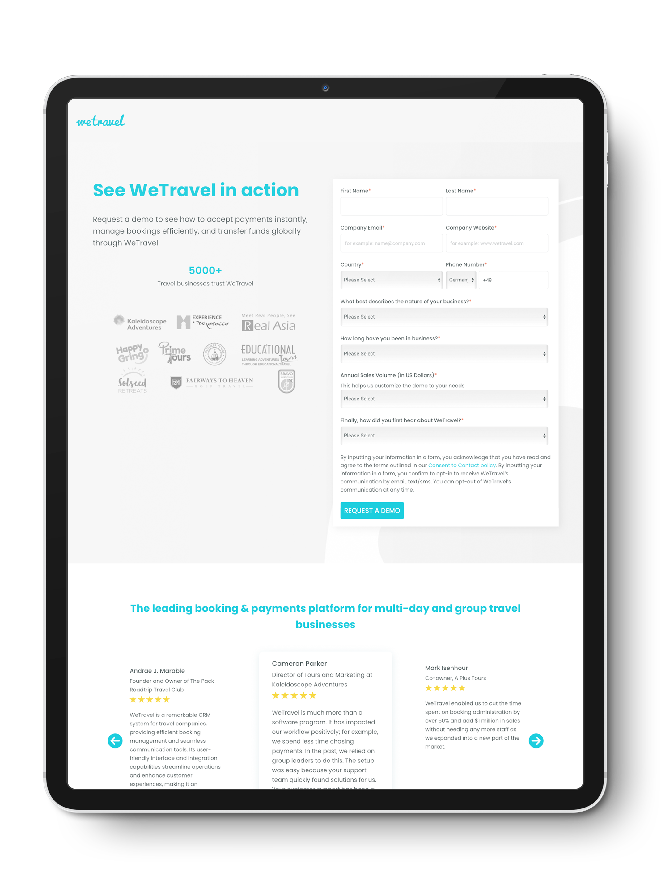 Multi-Day Travel Product Development